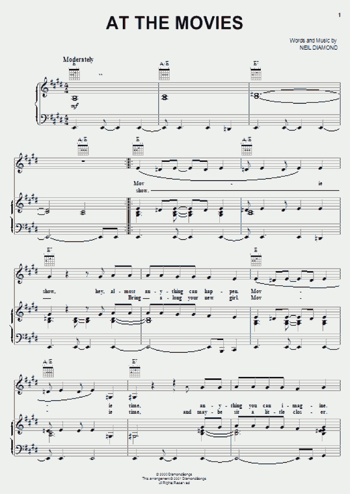 Movie Sheet Music